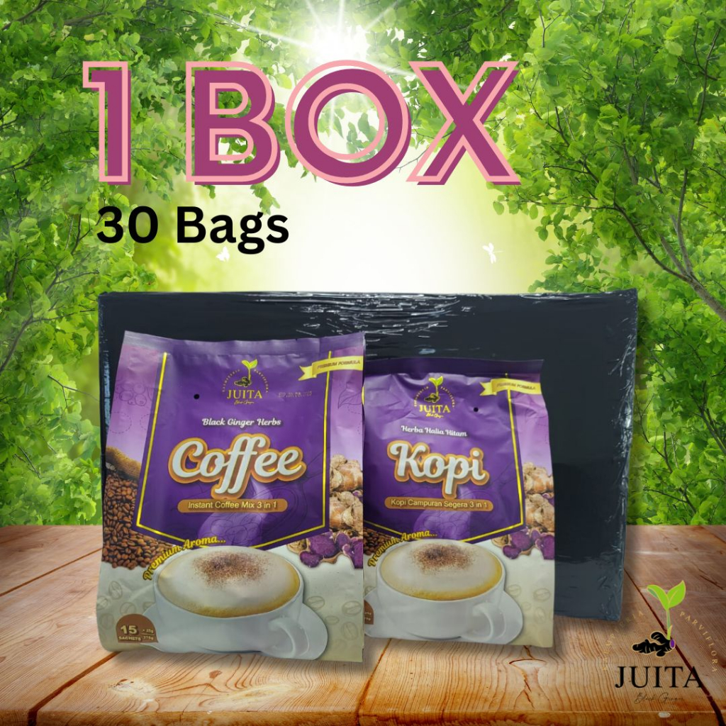 Juita Black Ginger 3 in 1 Coffee - Kunyit Hitam / Thai Black Ginger ...