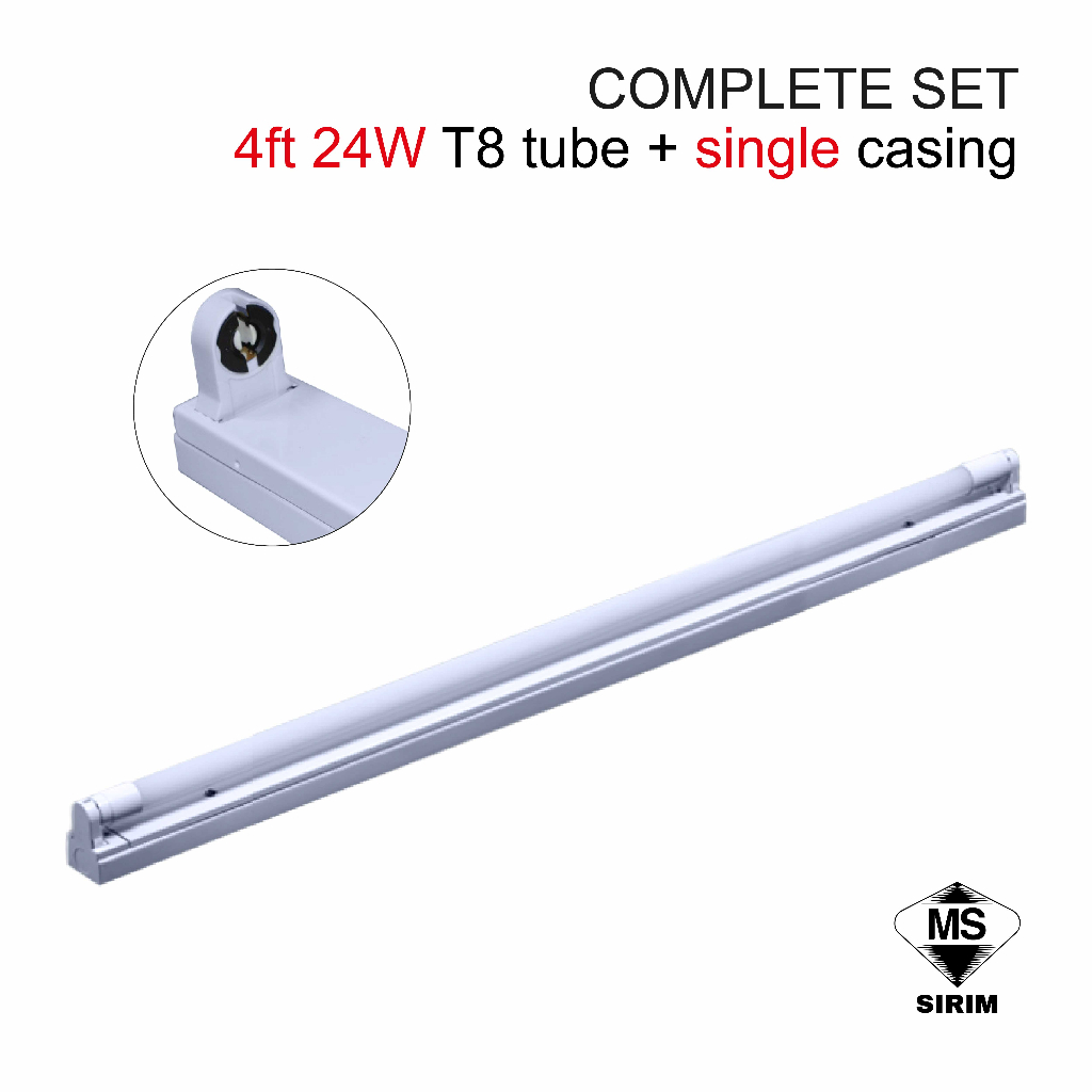 (Sirim) T8 LED Light Tube 2FT 4FT LED Fluorescent Extra Bright Wall ...