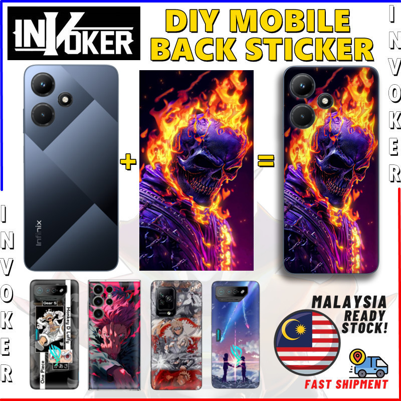 Infinix Hot 40 Pro 40i 30 30i 20 20i / 电话背膜 GHOST RIDER DIY Customized ...