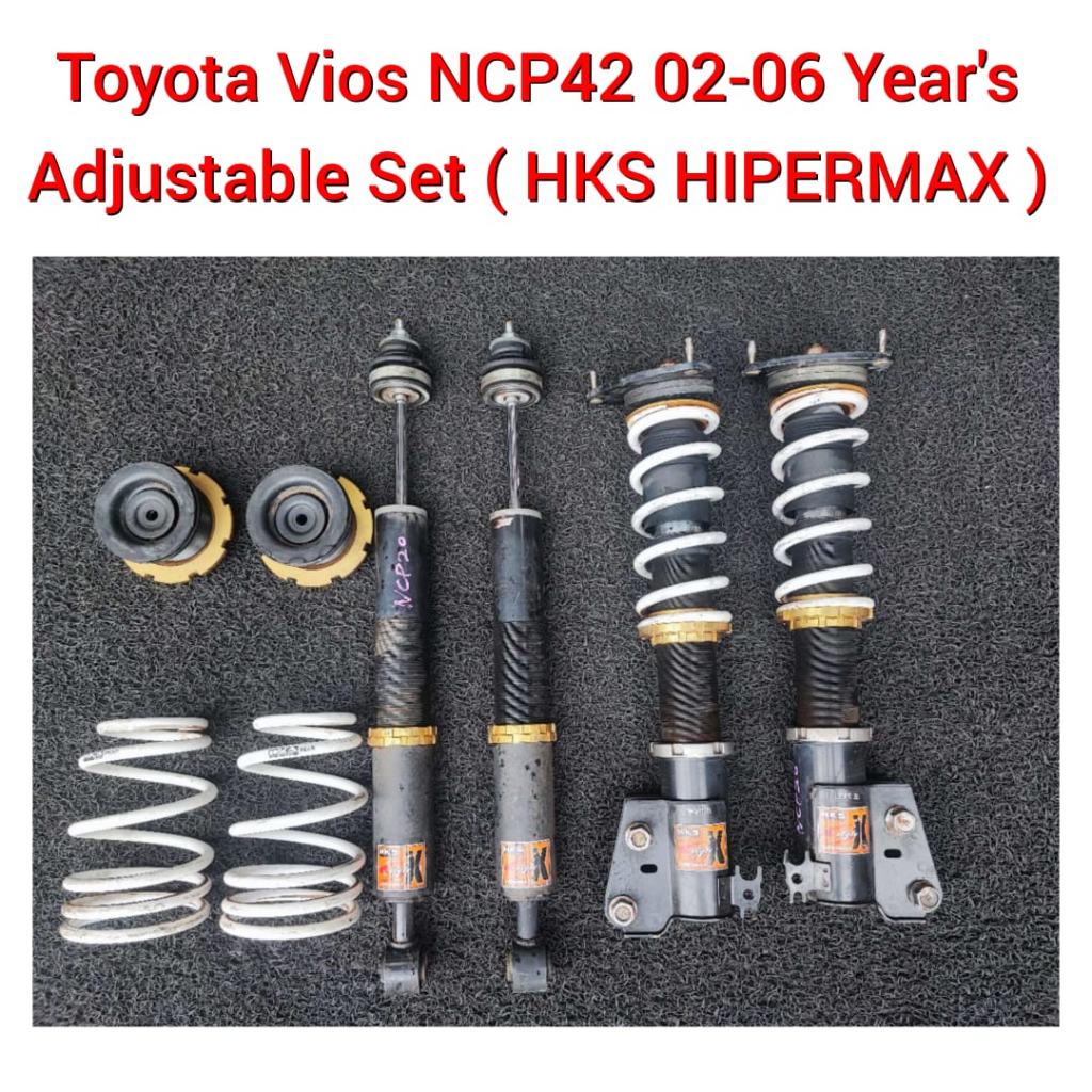 Toyota Vios NCP42 Ist NCP60 Front & Rear Adjustable Set ( HKS HIPERMAX ...