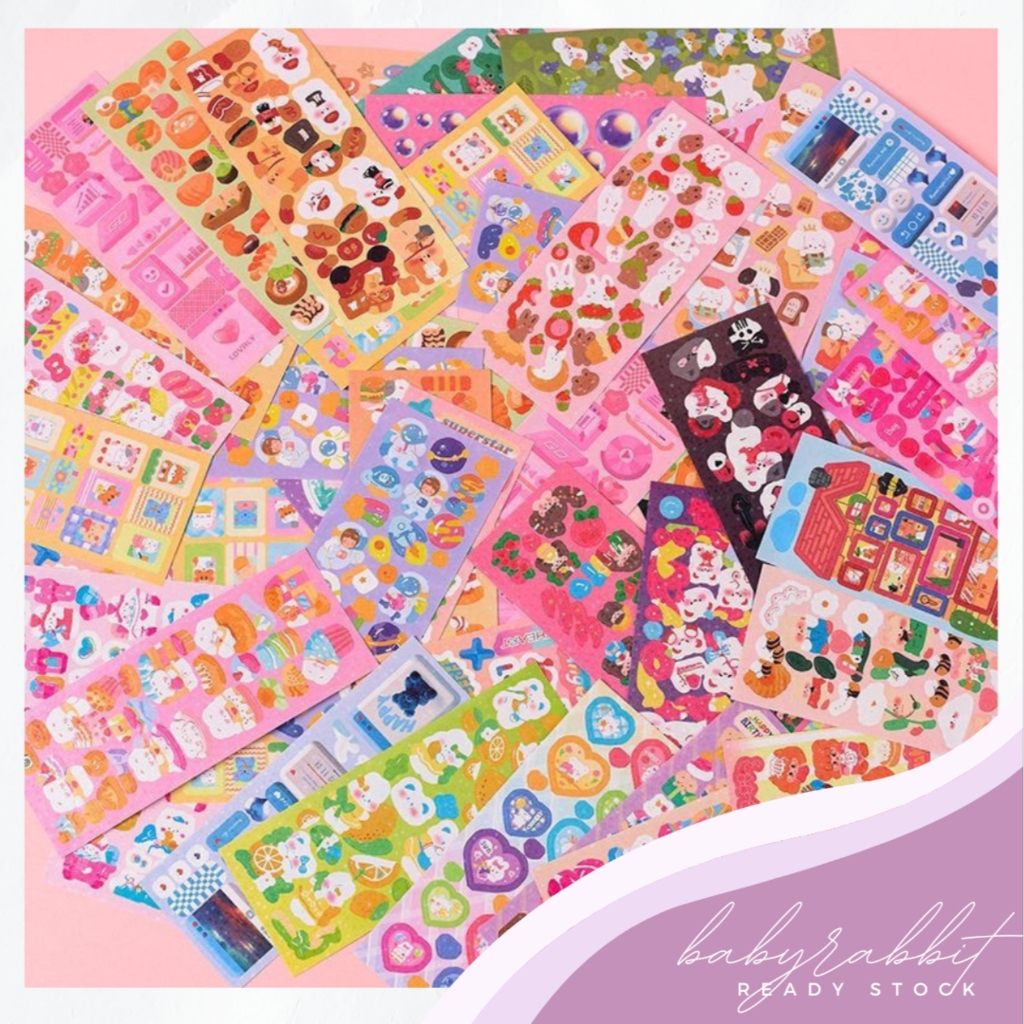 (10pcs) No Repeat Laser Guka Stickers Laser Stickers for Scrapbook 10 ...