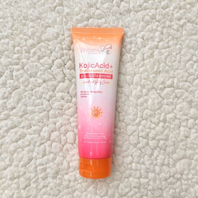 Original Brilliant Skin Kojic Acid + Tranexamic & L-Glutathione hand ...