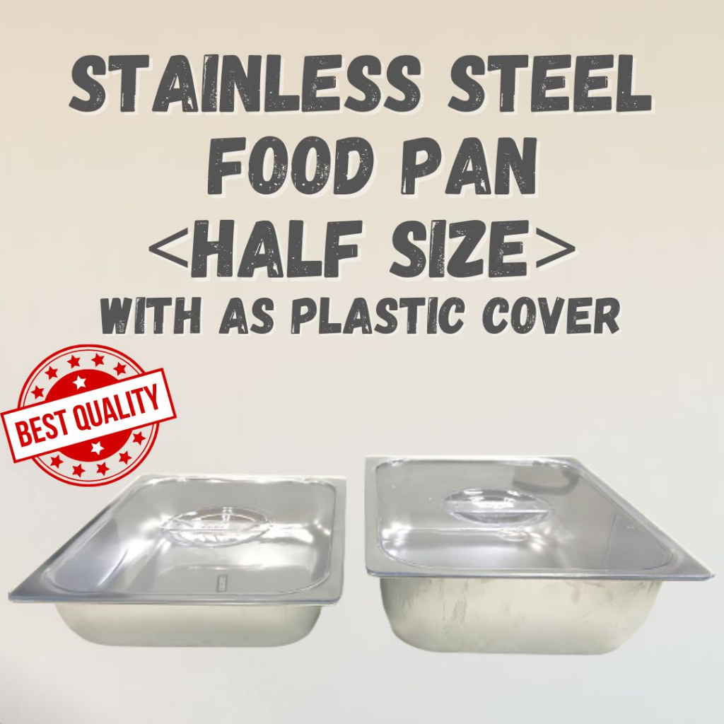 Food Grade Stainless Steel Half-Size Food Pan with AS Plastic Cover ...