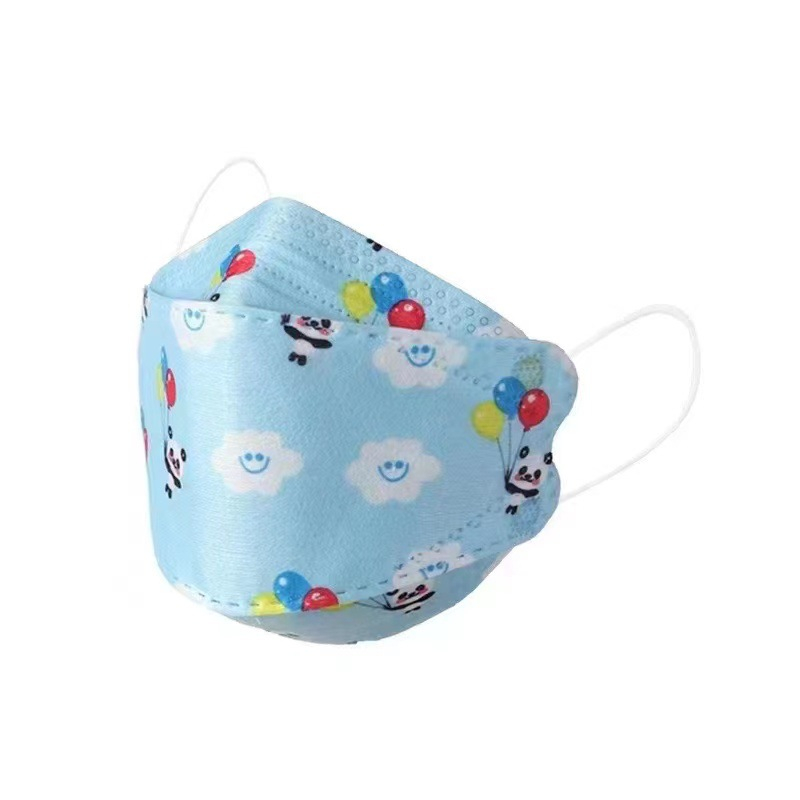 Wenbo KF94 Kids Face Mask Child Children 4 Layers Cartoon 3D Disposable ...