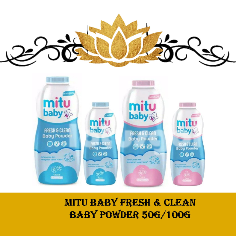 MITU BABY FRESH & CLEAN BABY POWDER 50G/100G | Shopee Malaysia