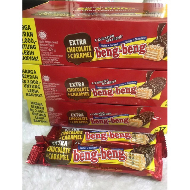 Beng - Beng Extra Chocolate & Caramel 1box 17x25g | Shopee Malaysia