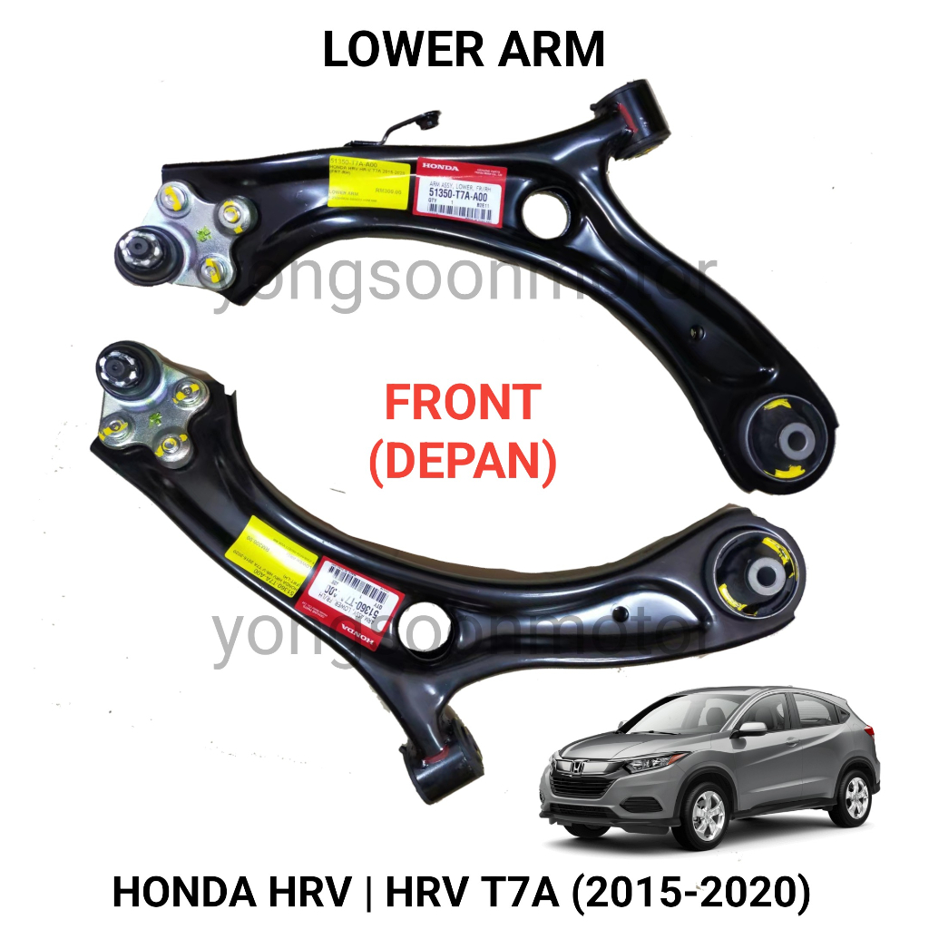 HONDA LOWER ARM FRONT LEFT / RIGHT HONDA HRV, HRV T9A 2015-2020 ...