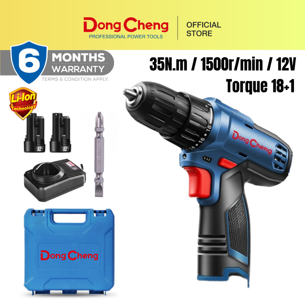 Cordless Driver Drill DongCheng (12V) DCJZ1202E | Shopee Malaysia