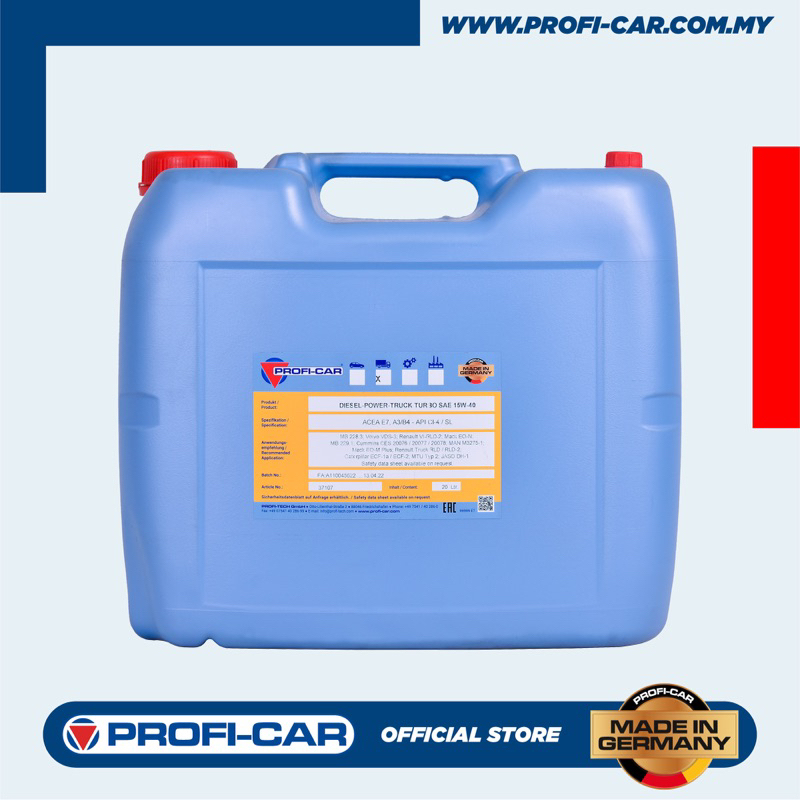 PROFI-CAR Diesel-Power-Truck Turbo 15W40 E7 / A3/B4 CI-4 / SL Engine ...