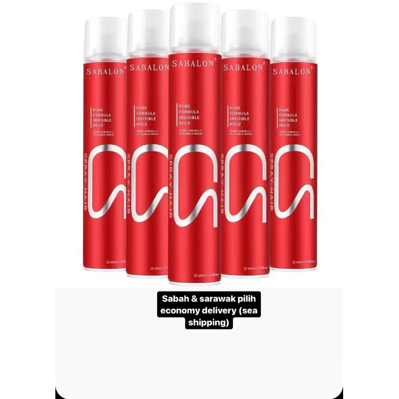 Sabalon Extra Strong Hold Hair Spray 420ml Spray Rambut Saloon Salon ...