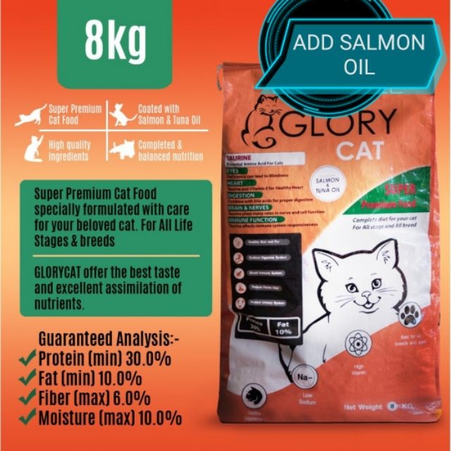 GLORY CAT Dry Cat Food 8KG / Makanan Kucing 8KG | Shopee Malaysia