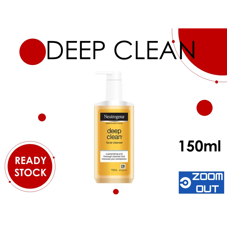 Neutrogena Deep Clean Facial Cleanser 150ml Shopee Malaysia