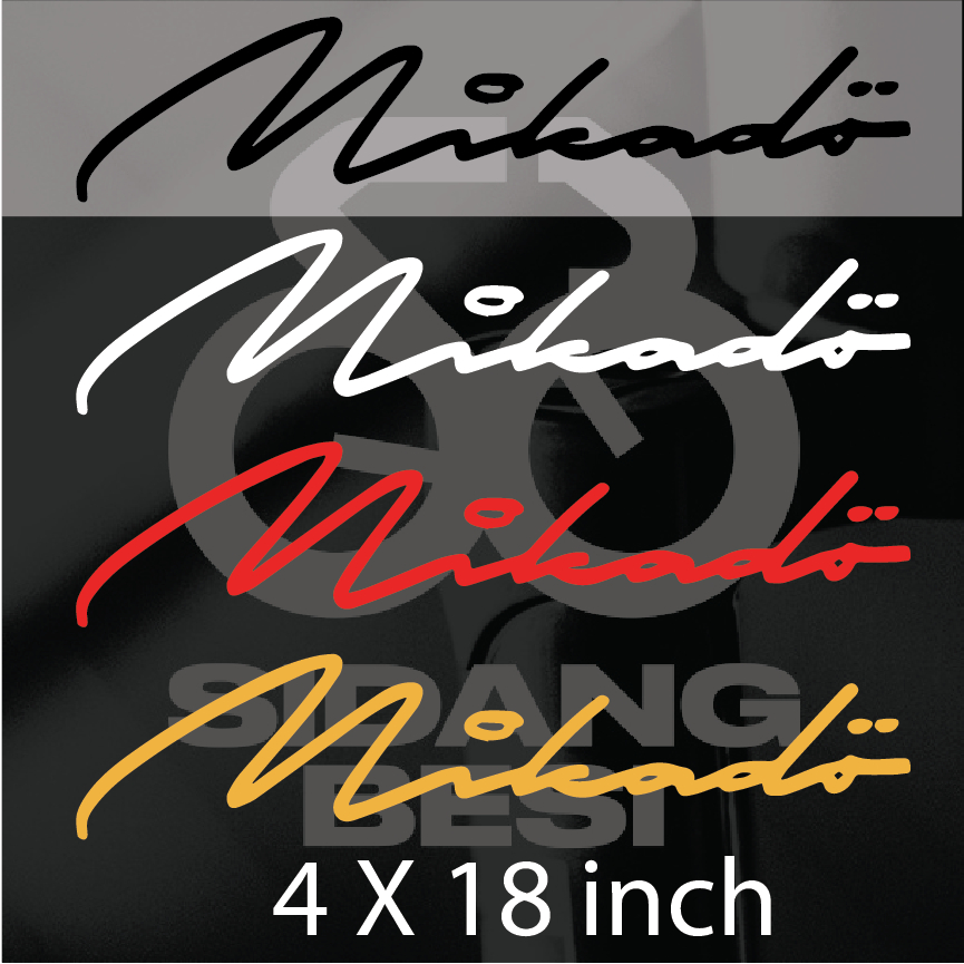 Mikado Car Decals Sticker JDM Pair (2pcs) | Shopee Malaysia