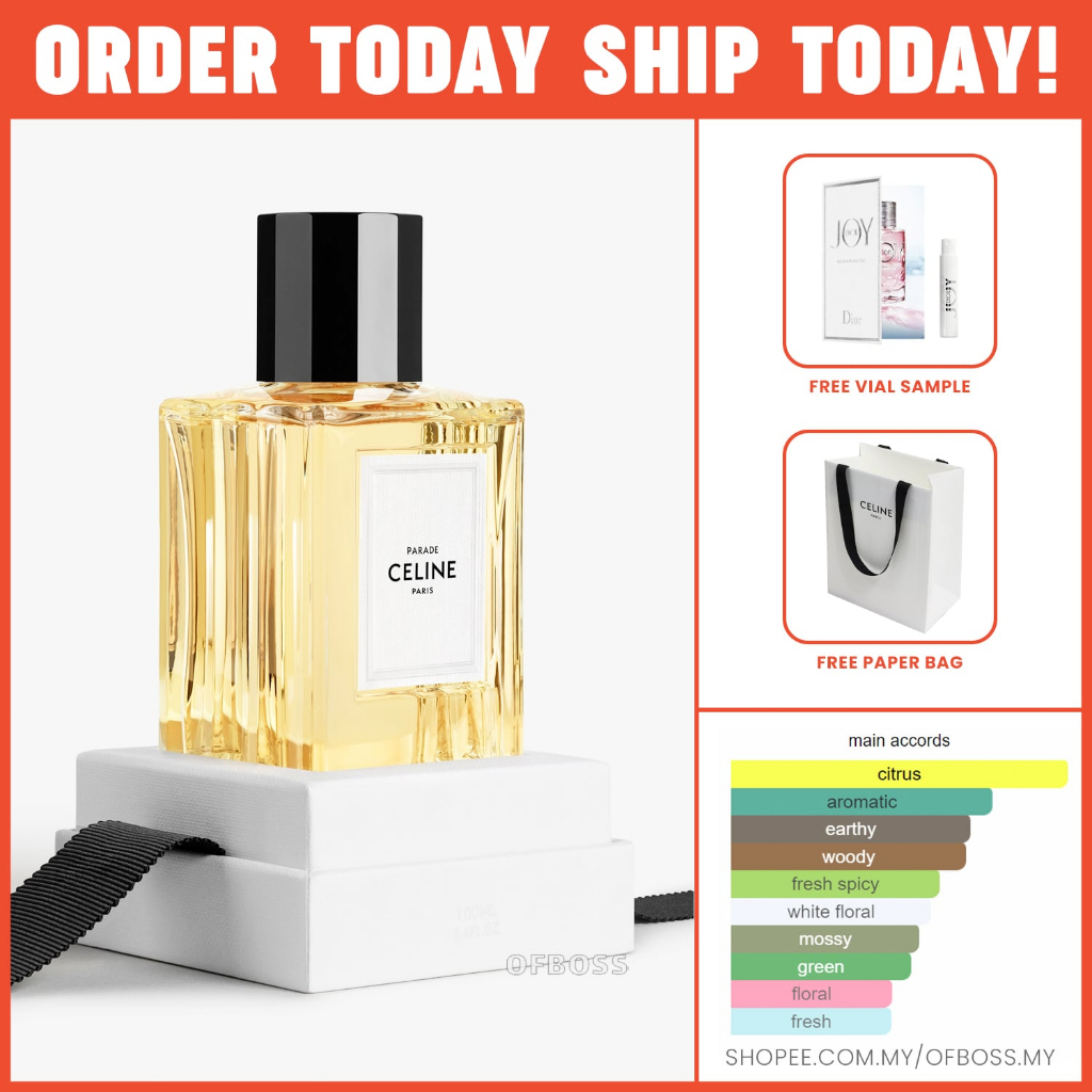 CELINE PARADE EAU DE PARFUM 100ML FOR MEN AND WOMEN | Shopee Malaysia