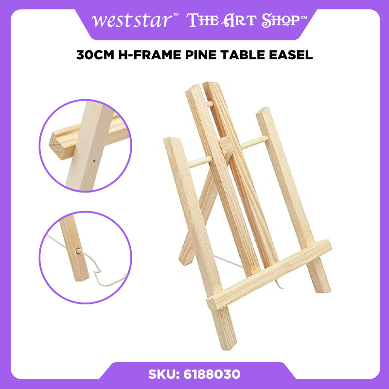 [Weststar TAS] 30cm H-Frame Pine Table Easel | Shopee Malaysia