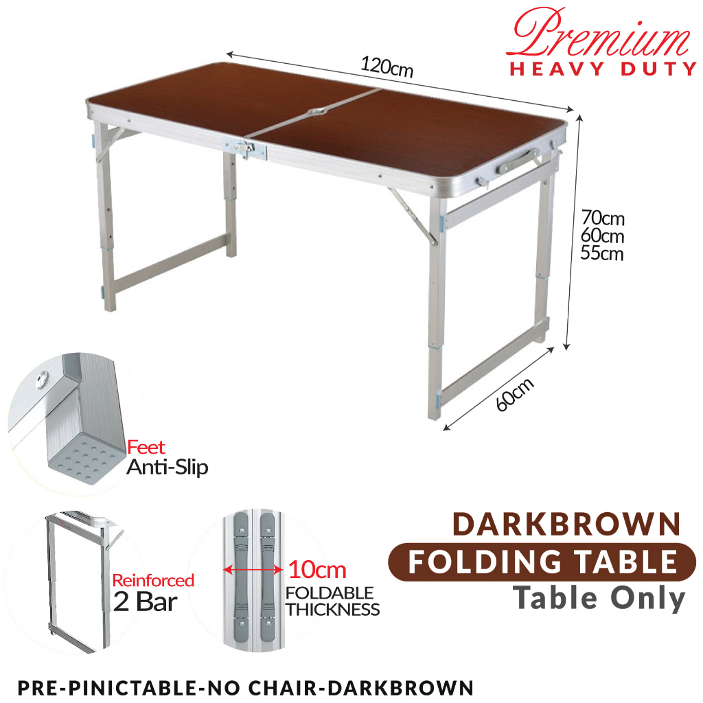 4/5/6FT Foldable Banquet Table Event / Camping / Hall / Buffet Outdoor ...