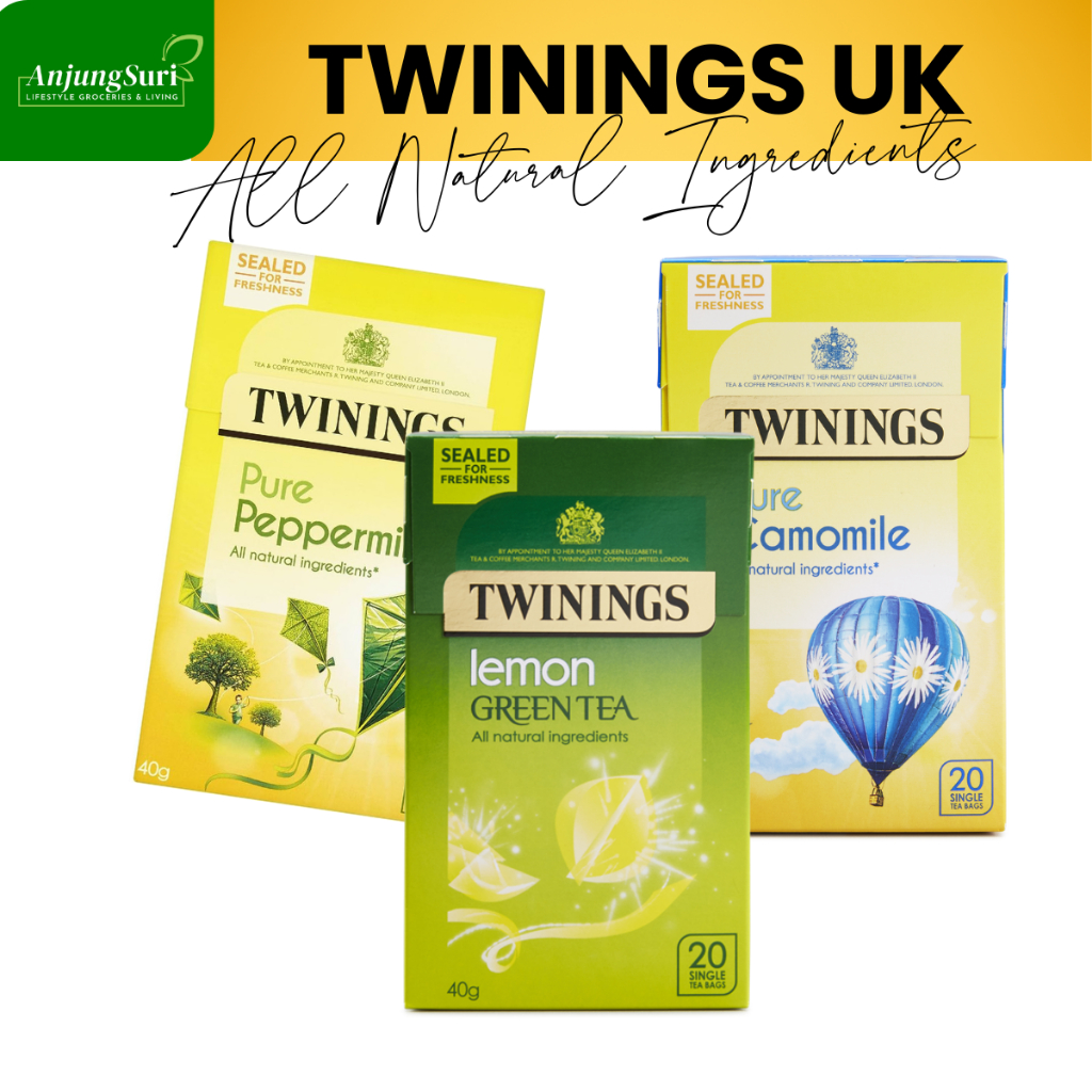 Twinings UK Fruit & Herbal Infusion Tea Strawberry Lemon Green Camomile ...