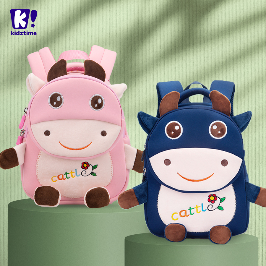 Kidztime Kids Children Cute Cow Design Backpack Kindergarten Preschool ...