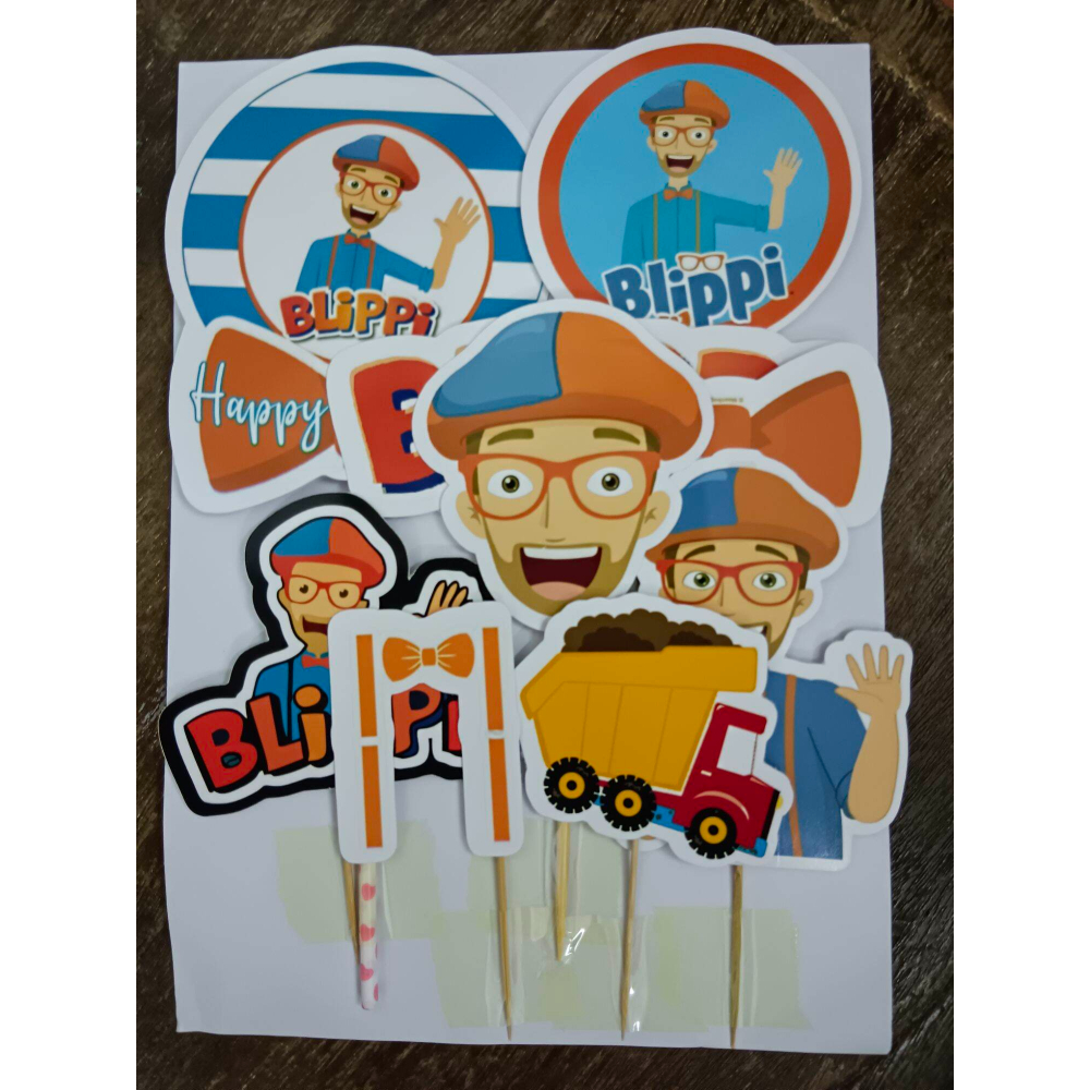 Cake Topper Blippi/Oddbods/Rainbow Friends/Number Blocks | Shopee Malaysia