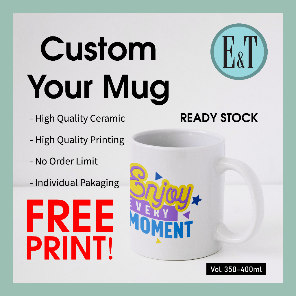 Sublimation White Mug/ Mug Printing Murah & Berkualiti - Suitable for ...