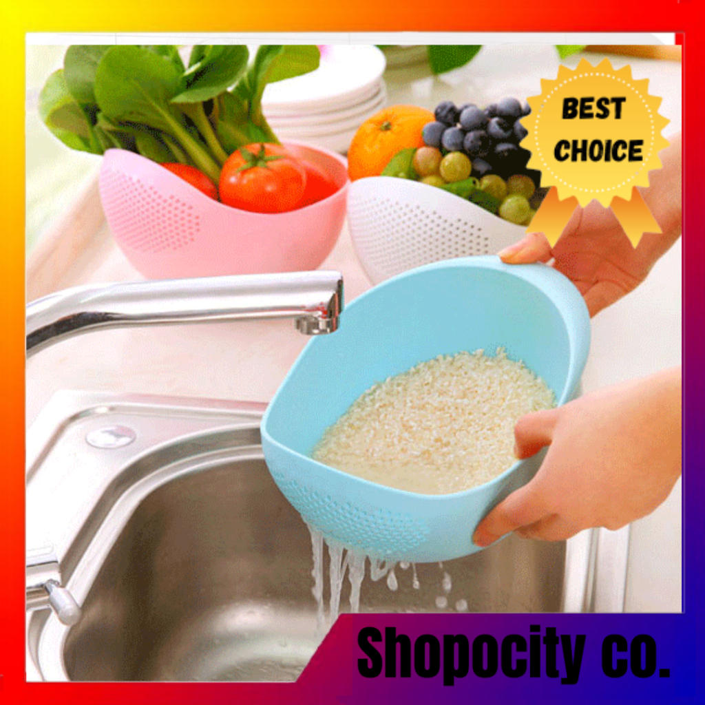 Creative Kitchen Drain Basket Household, Basin Rice Washer, Plastic ...