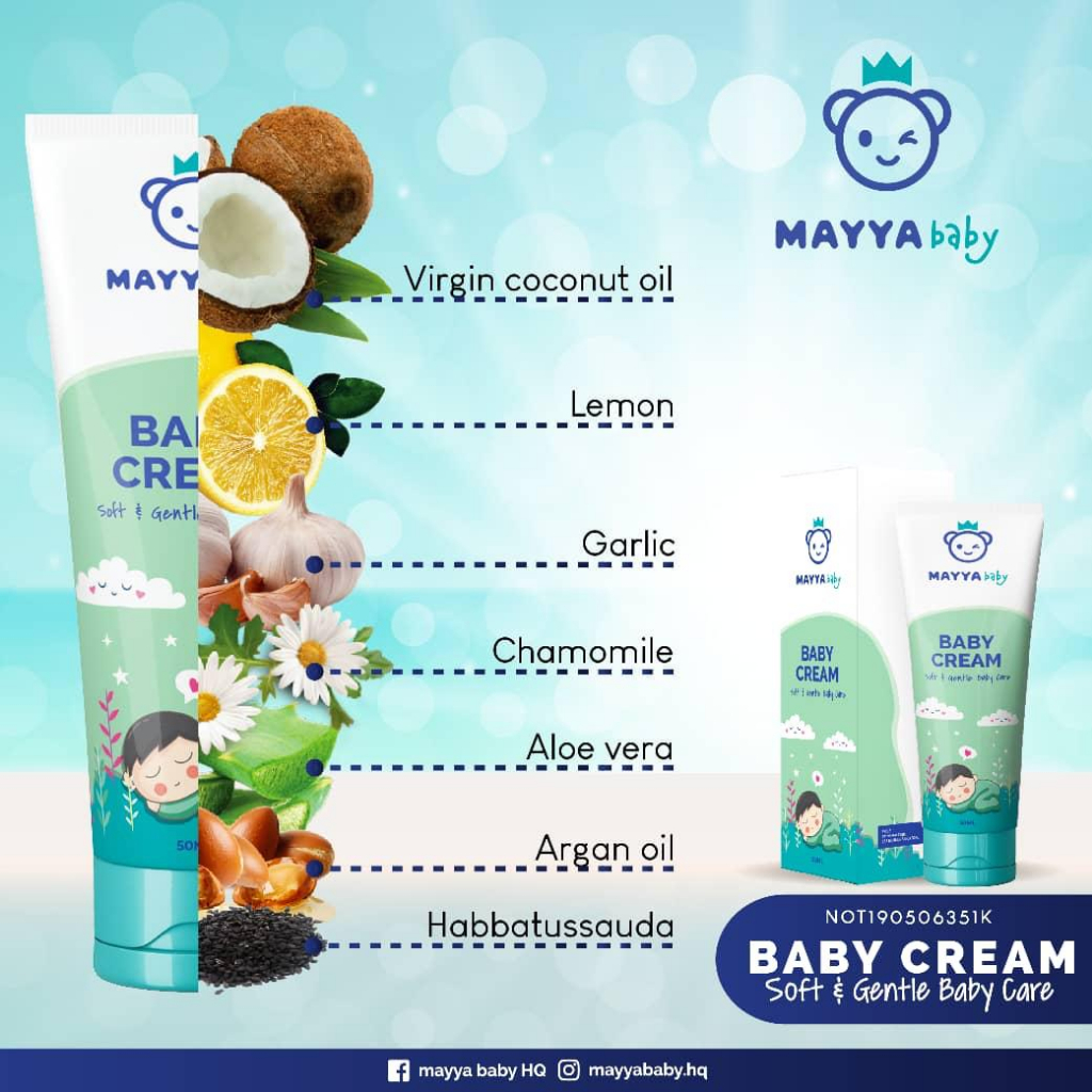 🔥Authentic🔥Mayya Baby Cream ( 5 In 1 ) 50ml (soft& gentle) /mayyababy ...