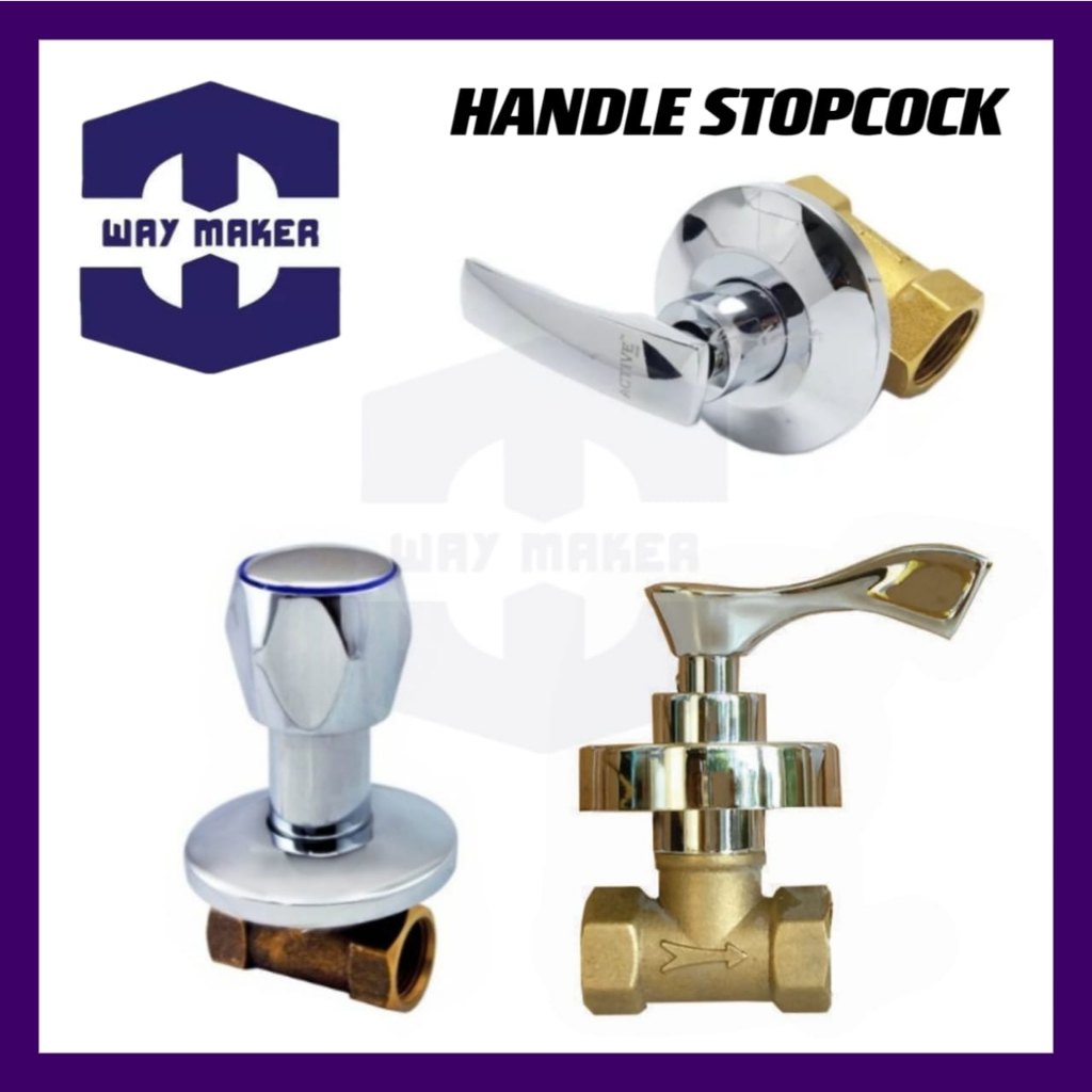Heavy Duty Active 1/2" and 3/4" Brass Conceal Stop Cock / Brass Valve ...