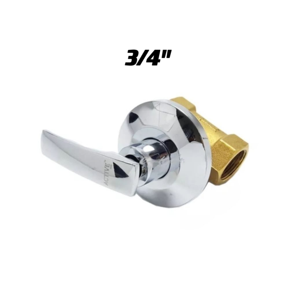 Heavy Duty Active 1/2" & 3/4" Brass Conceal Stop Cock / Brass Valve ...
