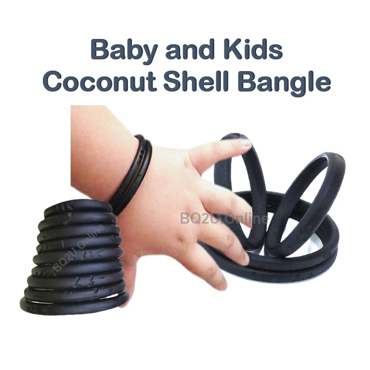 BQ2U Baby and Kids Unisex Coconut Shell Bangle / Bayi dan Kanak-Kanak ...