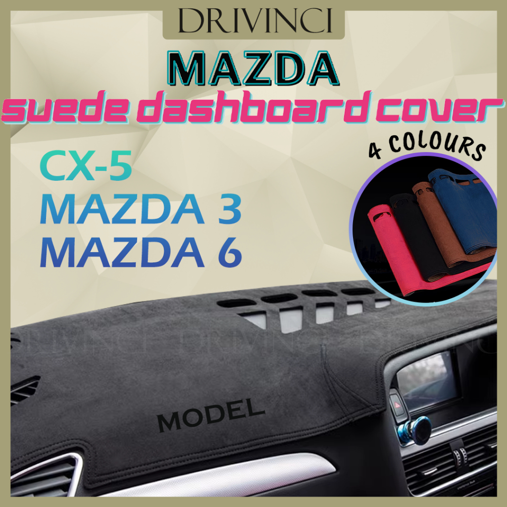 MAZDA CX-5 Mazda 3 Mazda 6 BL GH1 GH2 Suede Leather Dashboard Cover ...