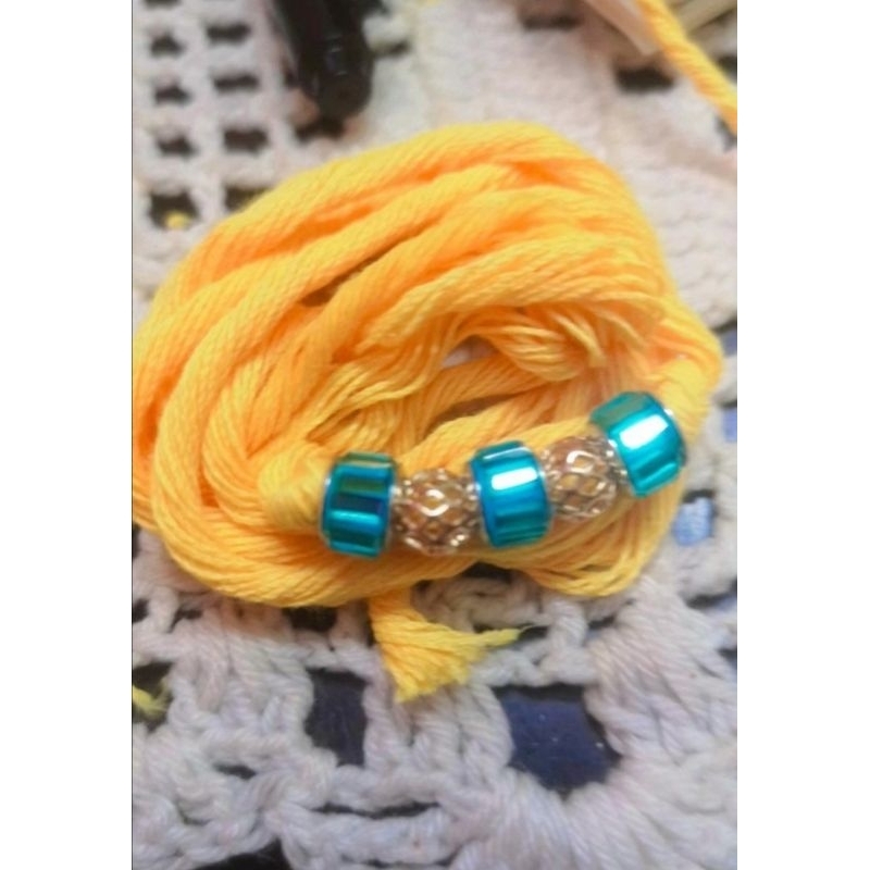 💙FREE GIFT 💙Sky blue and Gold with manjal thali kayiru | Shopee Malaysia
