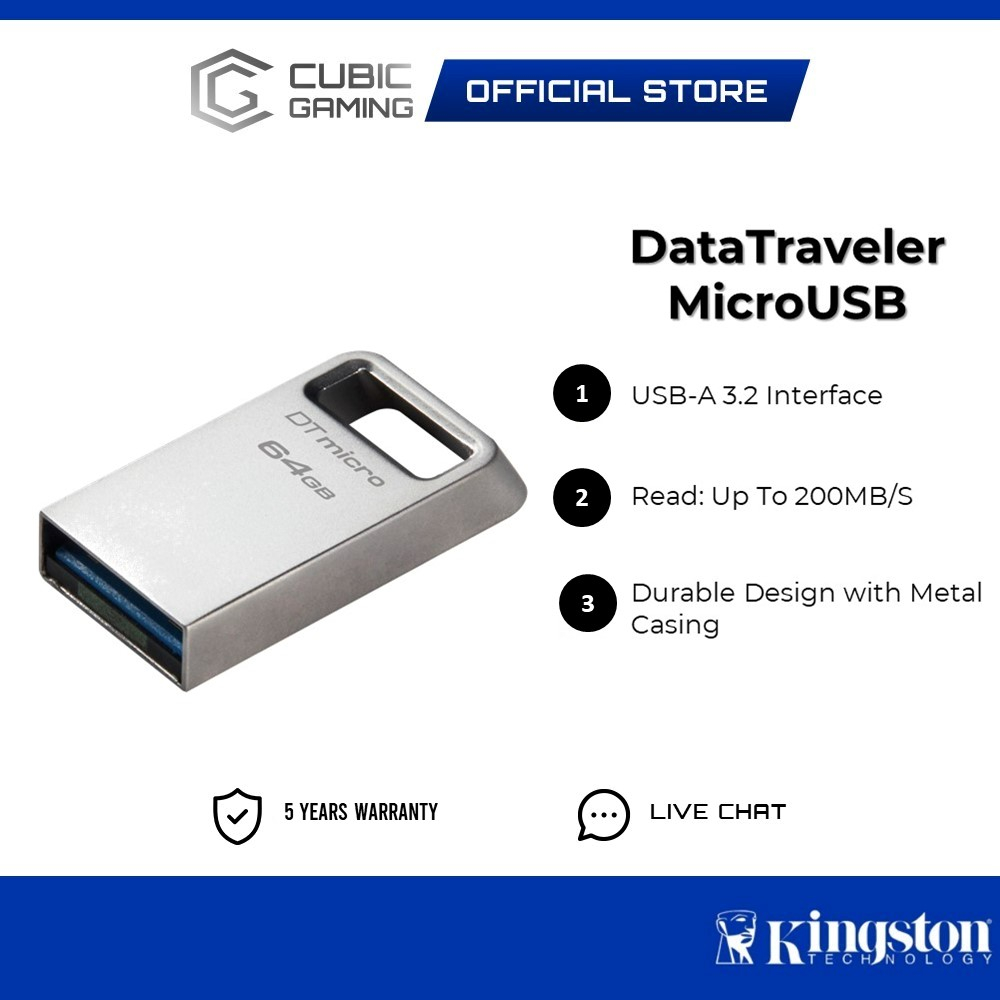 Kingston DataTraveler Micro USB Pendrive USB 3.2 Flash Drive for PC ...