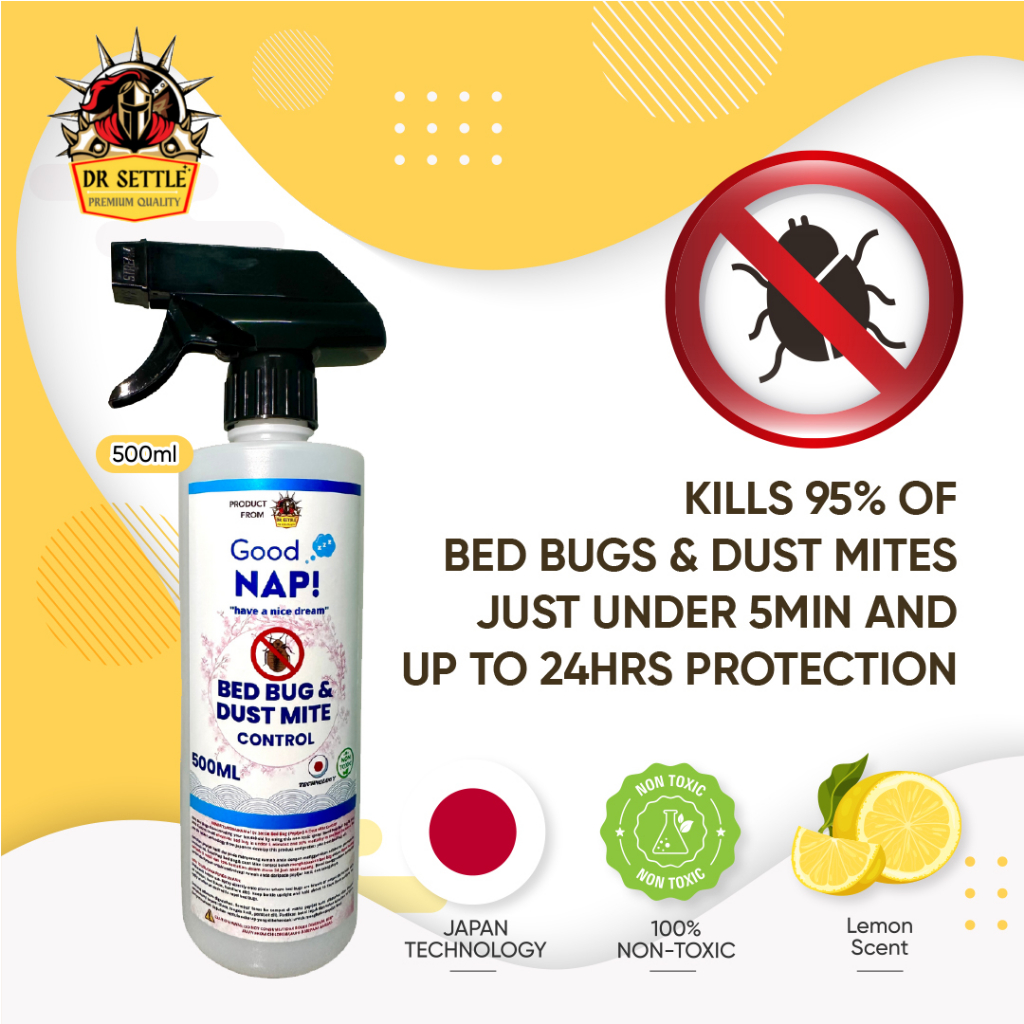 [500ML] Dr Settle Good Nap Bed Bug & Dust Mite Control Spray (500ml ...