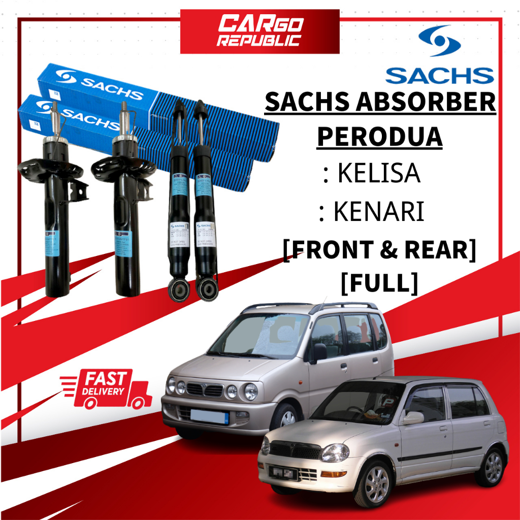 Sachs Perodua Kelisa , Kenari Absorber Full Set / Front (Depan) / Rear ...