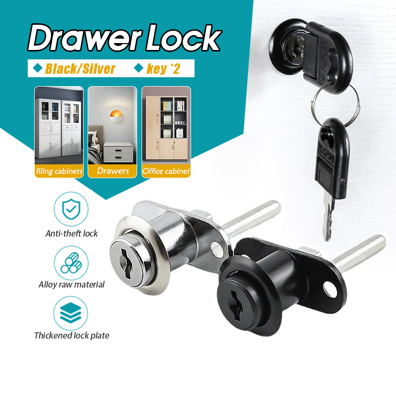 Kunci Laci Front Lock Office System Cabinet Lock With 2 key Drawer Lock ...