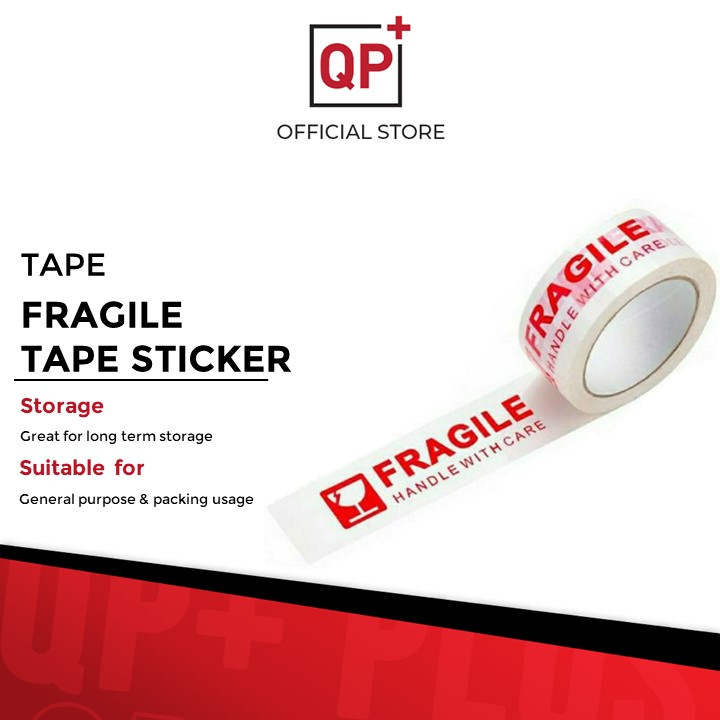 FRAGILE TAPE STICKER OPP FRAGILE HANDLE WITH CARE TAPE PITA MUDAH PECAH ...
