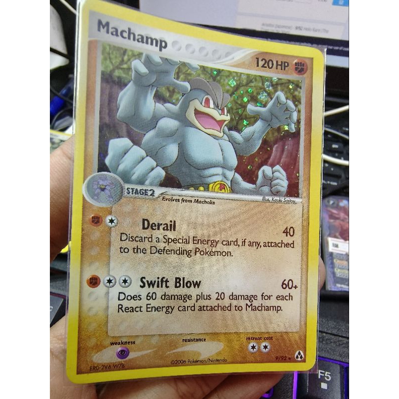 Fighting Type - Pokemon Card Vintage Holo - Machamp 9/92 | Shopee Malaysia
