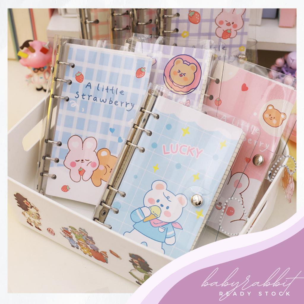 Cute ins Student Handbook Removable Journal Book 可爱ins少女活页手账本套装 ...