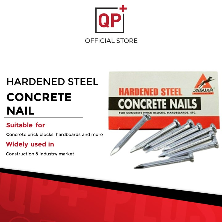 JAGUAR HARDENED STEEL CONCRETE NAIL PAKU SIMEN BATU PAKU KONKRIT PAKU ...