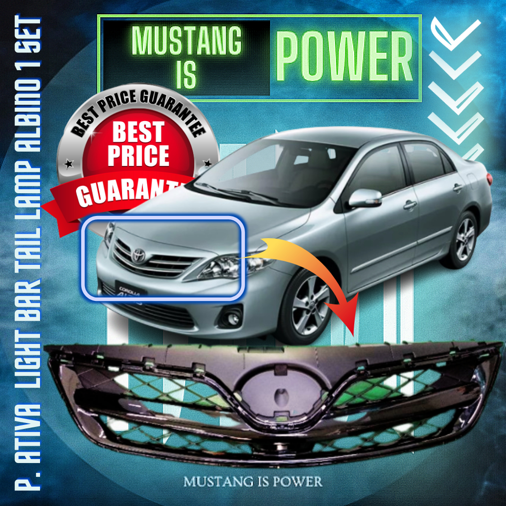 TOYOTA ALTIS 2011~2013 FRONT GRILL GRILLE GLOSSY BLACK COLOUR ABS ...