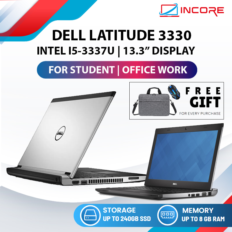 Dell Latitude 3330 - Intel I5-3337U / 4GB 8GB Ram / 240GB SSD 500GB HDD ...