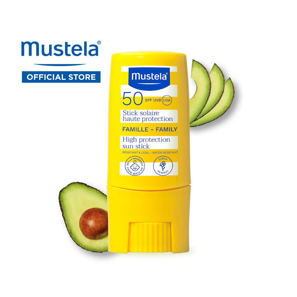 MUSTELA High Protection Sun Stick SPF50 with Avocado Oil for All Skin ...