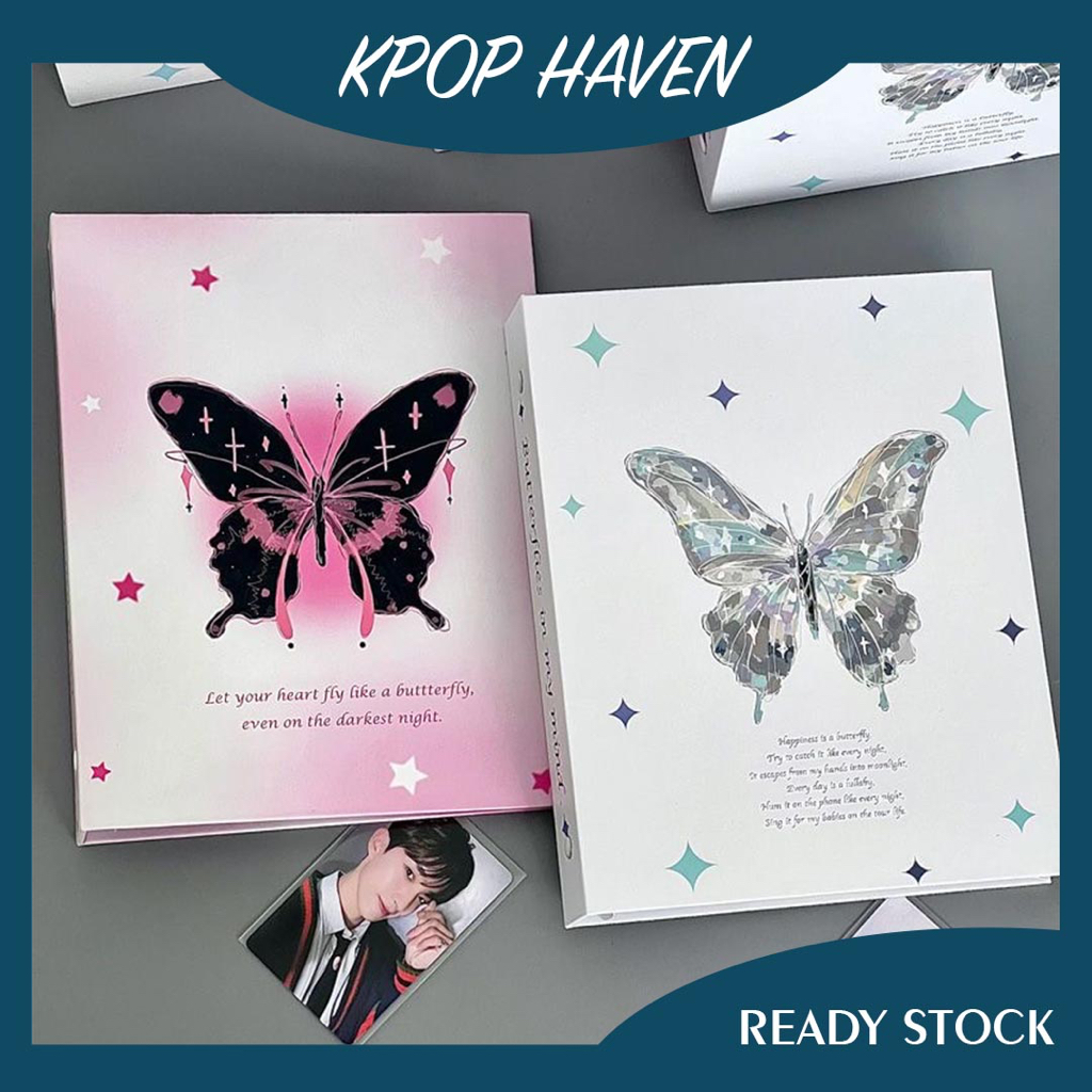 Ins A5 Binder Butterfly Series 3 Inch Photo Album Cartoon Photocard ...