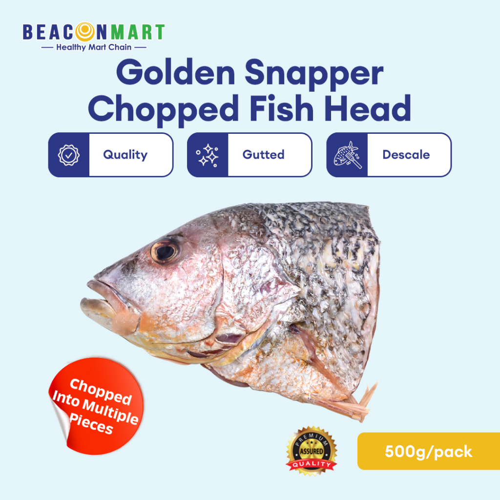 Beacon Mart Fresh Frozen Golden Snapper Head | Shopee Malaysia