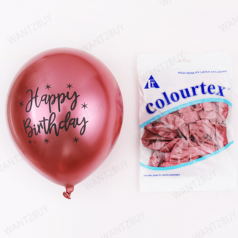 10 Inch High Quality Metalic Metallic Color Shining Chrome Latex Balon ...