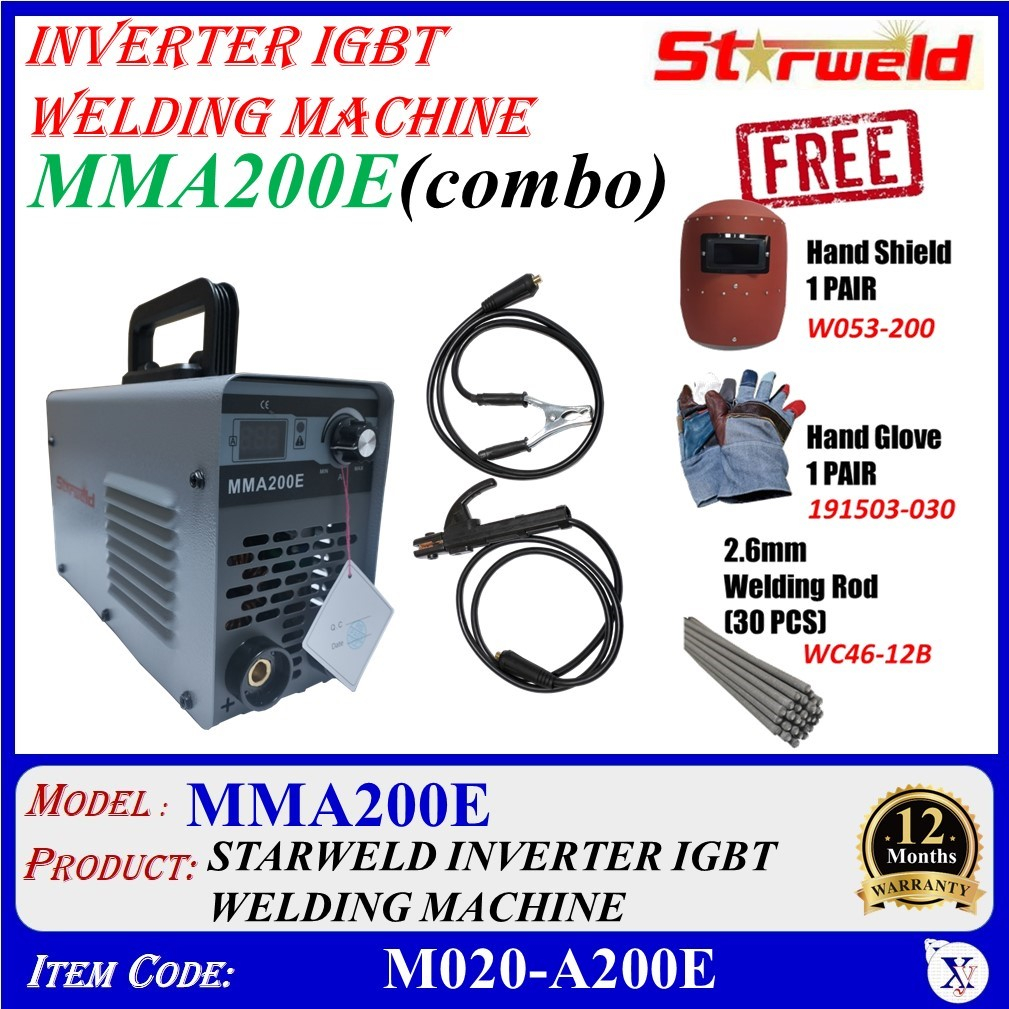 (MMA120E / MMA160E / MMA200E) STARWELD INVERTER IGBT WELDING MACHINE ...