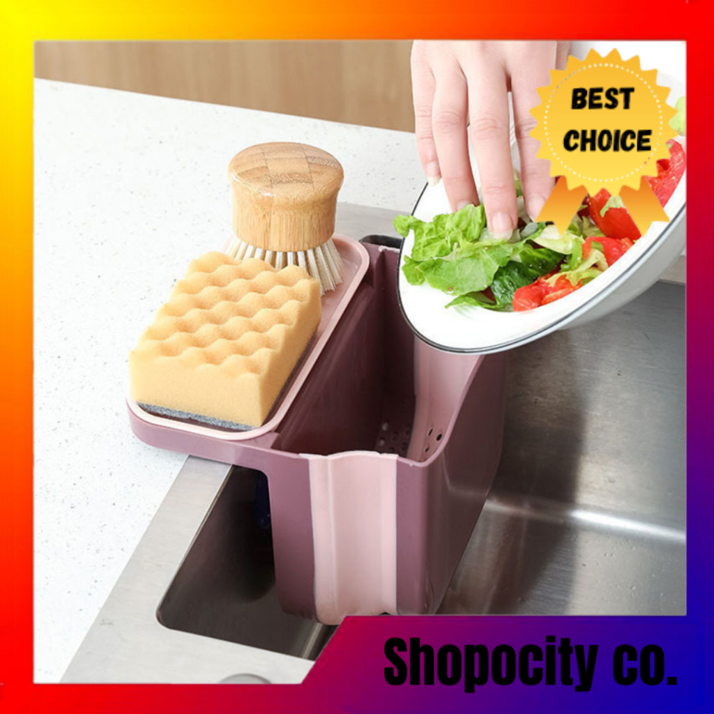 Retractable Sink Wet Garbage Drain Basket Suction Sinki Bakul Sampah ...