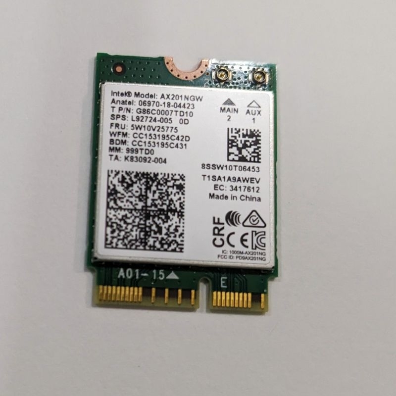 Intel AX201 NGW Triband wifi and Bluetooth Network Card | Shopee Malaysia