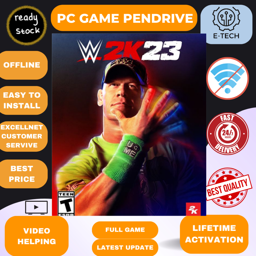 [PC Game] WWE 2K23 Deluxe Edition (v1.02 + All DLCs) - Offline [ Pendrive 128 GB ] | Shopee Malaysia