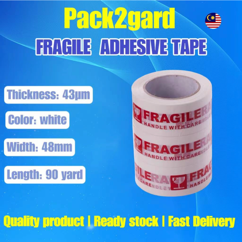 Fragile OPP Tape 48MM X 90 YARDS (No Brand) One piece. | Shopee Malaysia